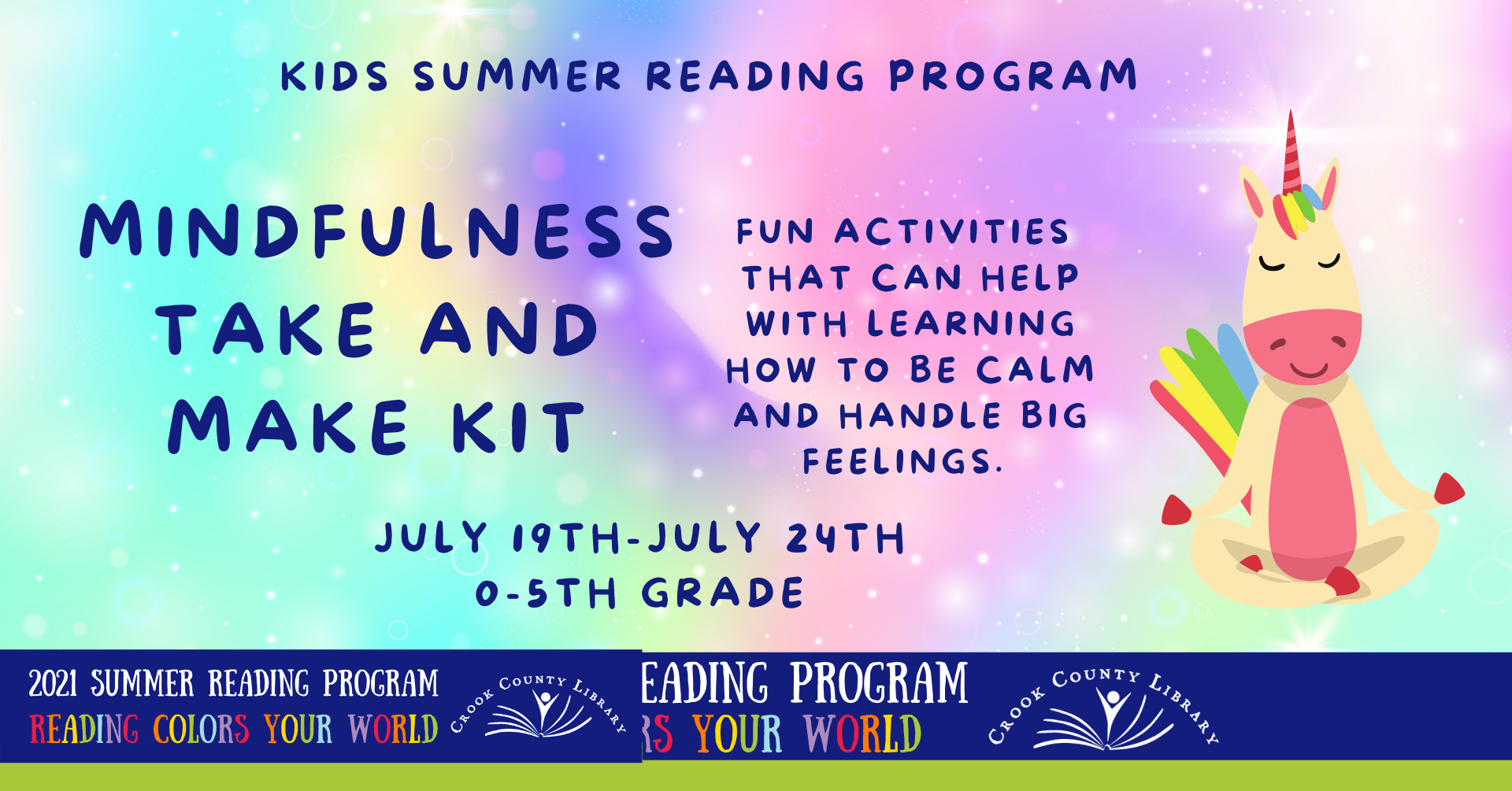 2021 Kids Summer Reading Program: Mindfulness Take and Make Kit | Crook ...