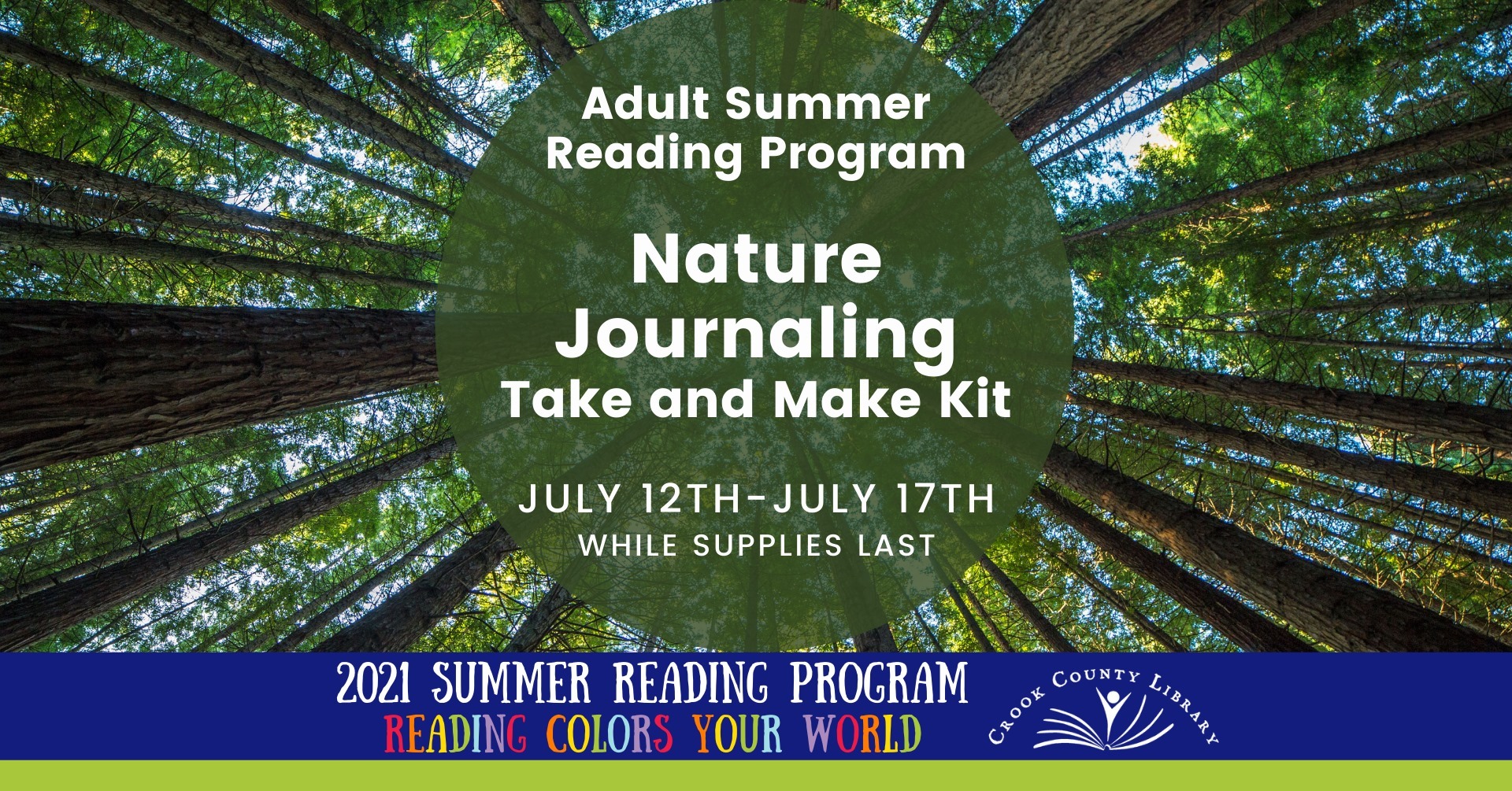 2021 Adult Summer Reading Program: Nature Journaling Take and Make Kit ...