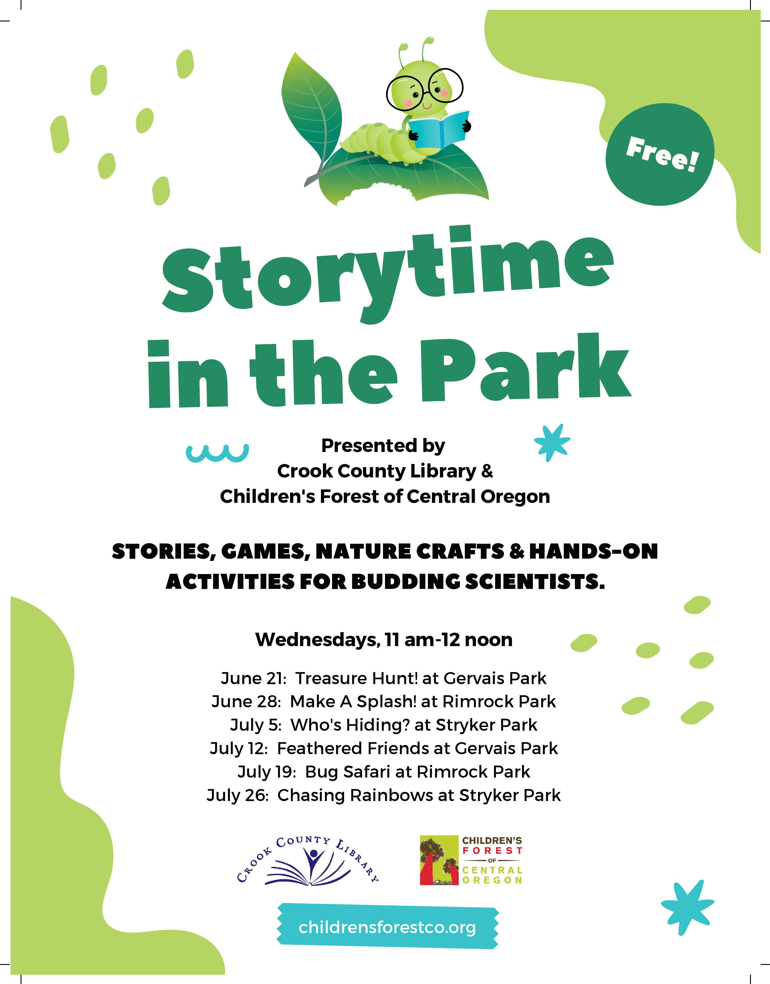 Storytime in the Park: Gervais Park | Crook County Oregon