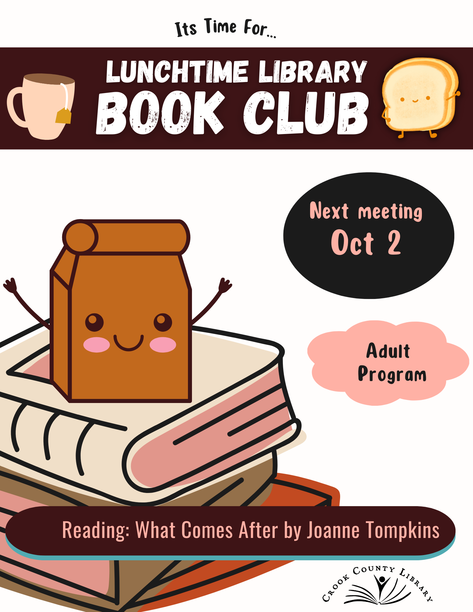Adult Program: Lunchtime Library Book Club | Crook County Oregon