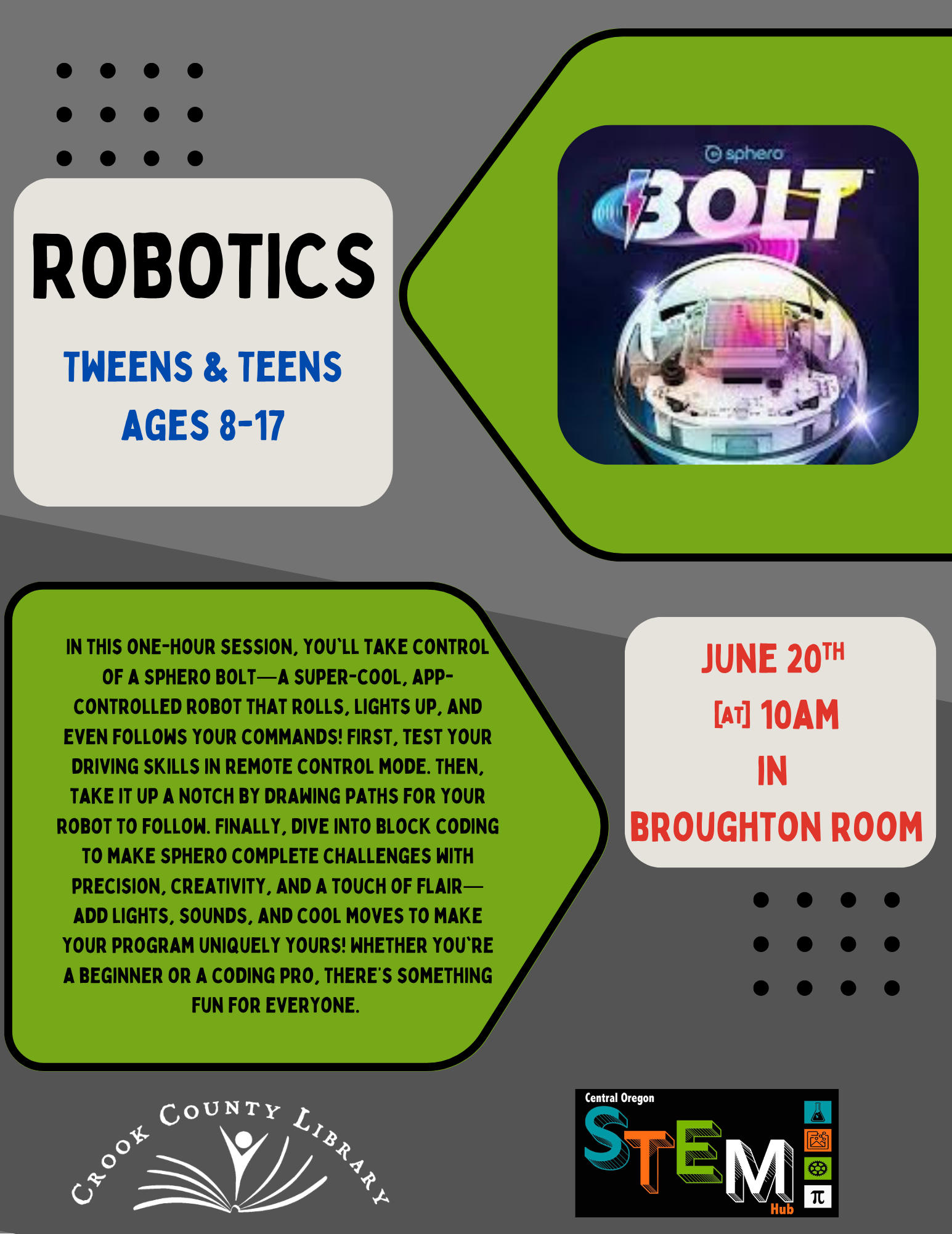SRP - Stem Hub (Ages 8-17) | Crook County Oregon