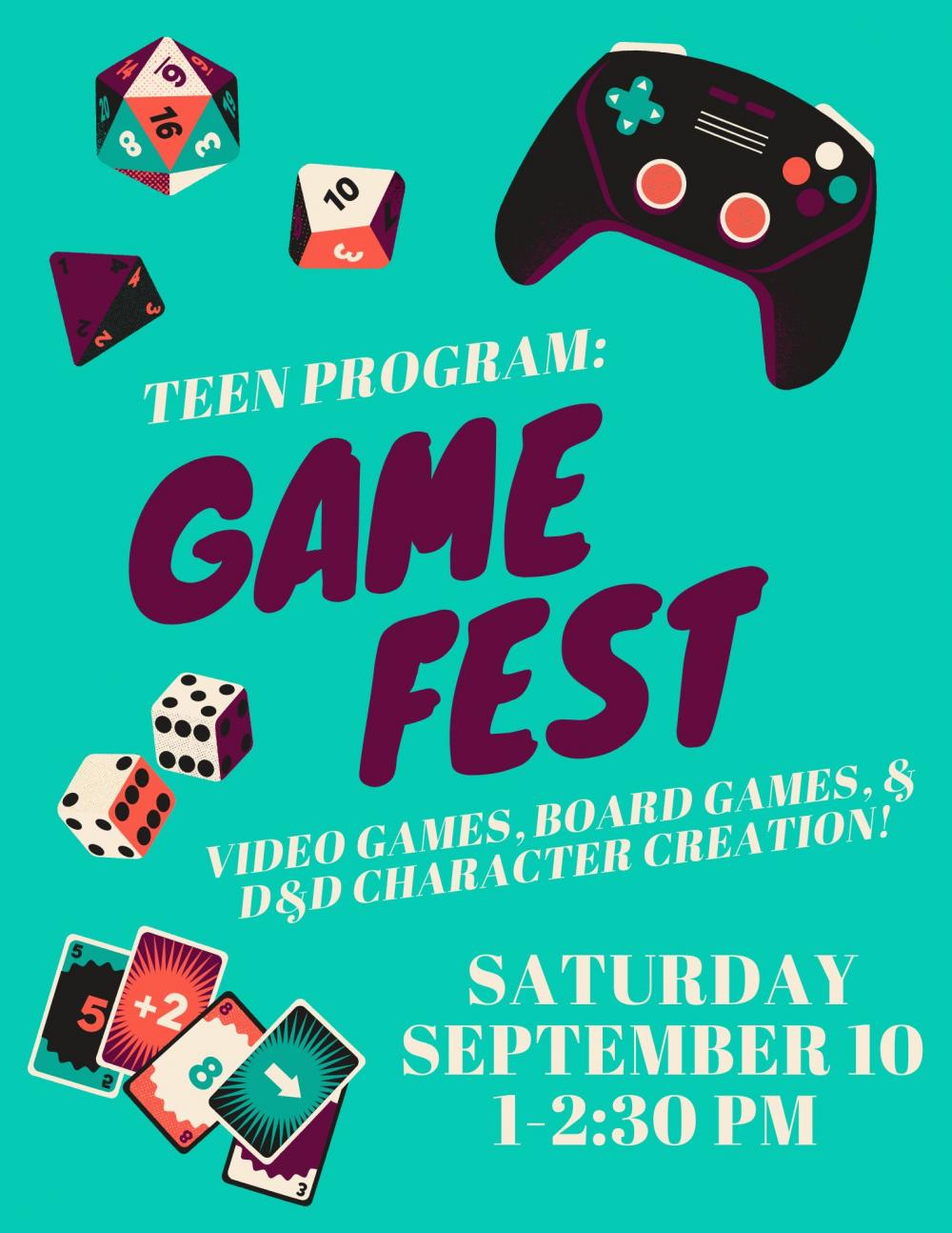 Teen Program: Game Fest | Crook County Oregon