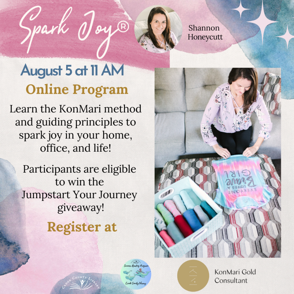 Adult Program: Spark Joy (Virtual) | Crook County Oregon