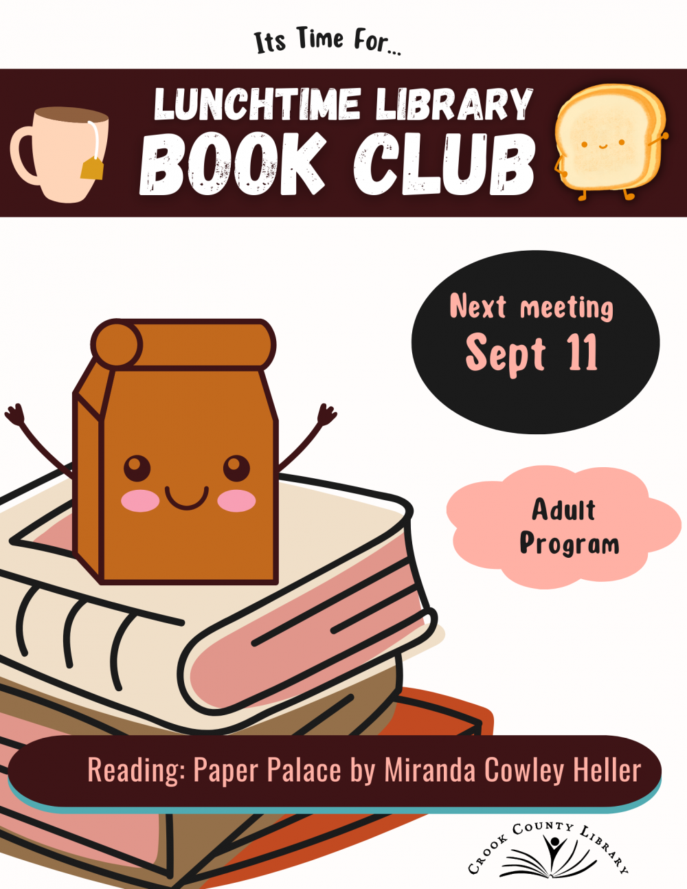 Adult Program: Lunchtime Library Book Club | Crook County Oregon