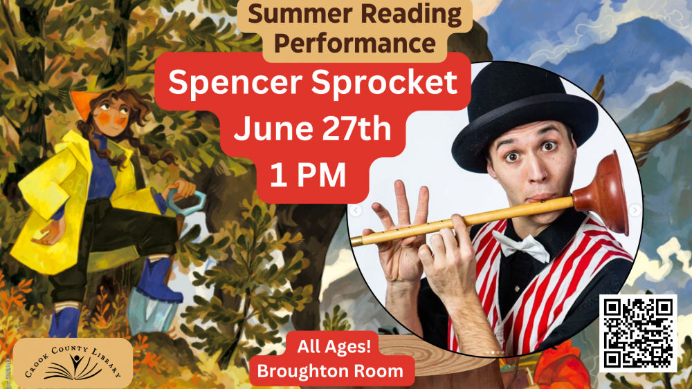 All-ages Summer Reading Program: Spencer Sprocket | Crook County Oregon