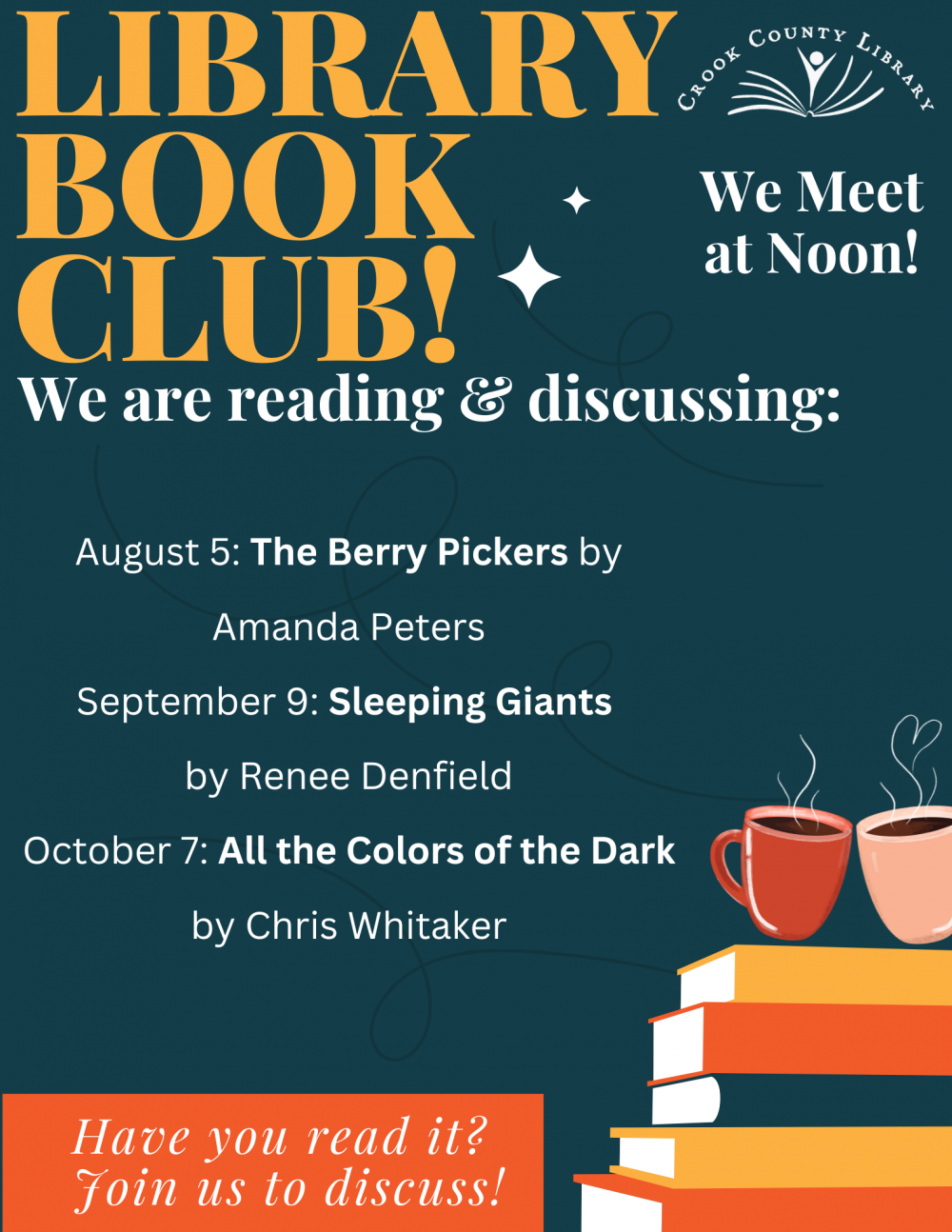 Adult Program: Library Book Club | Crook County Oregon