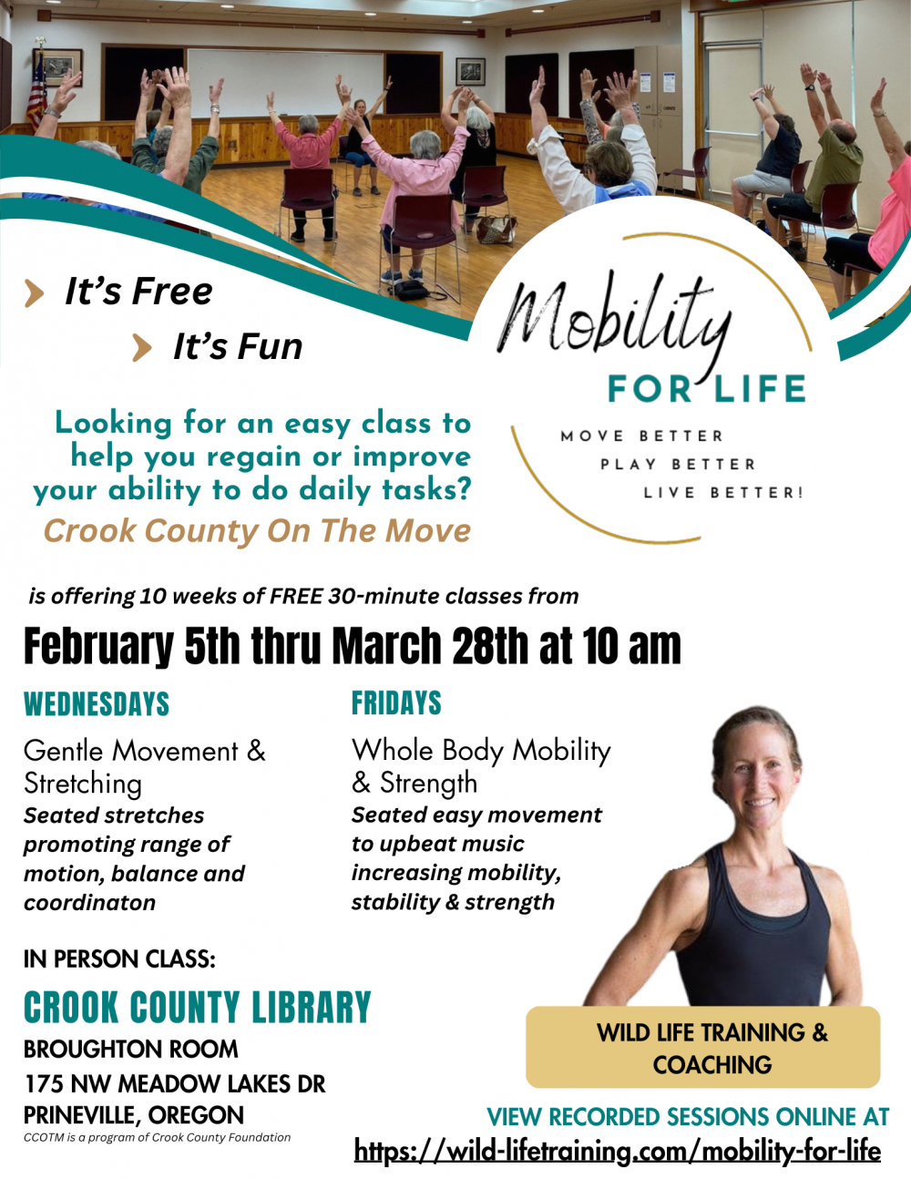 Adult Program: Mobility for Life | Crook County Oregon
